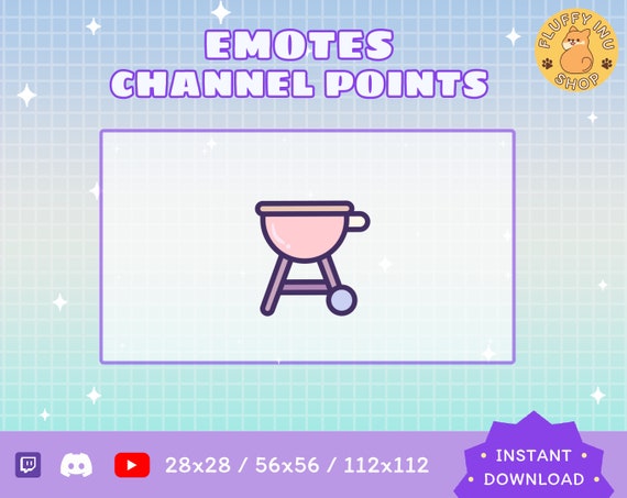 Barbecue Twitch Emote / Kawaii / Streamer / Streamer Graphics - Etsy