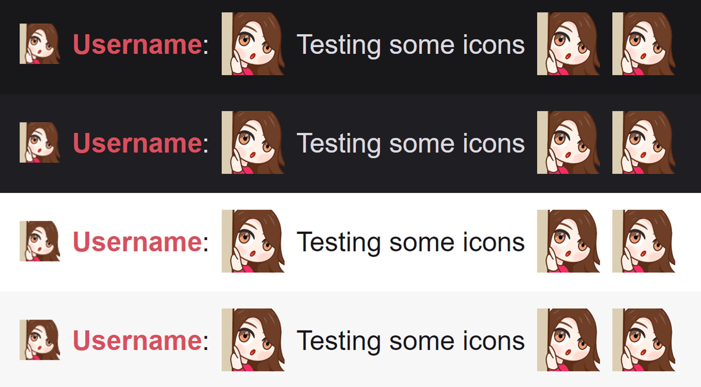 Chibi Girl Twitch Emotes Pack / Lurk / Scared / Senpai / Twitch Emote ...