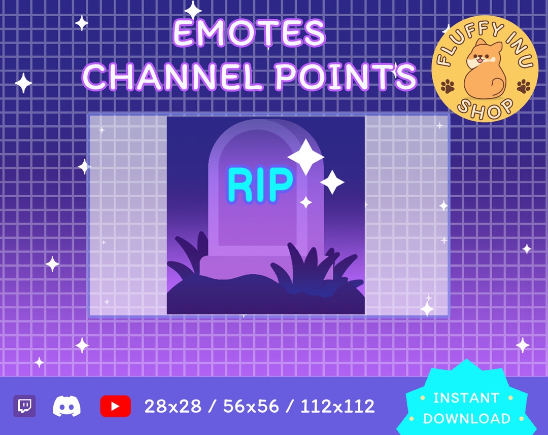 Rest in Peace RIP Emote / Twitch Emote / Kawaii / Streamer / Streamer ...
