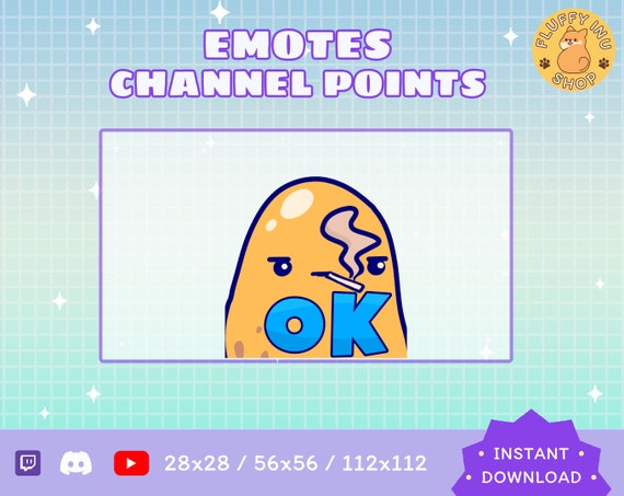 OK Twitch Emote / Twitch Emote / Kawaii / Streamer / Streamer | Etsy