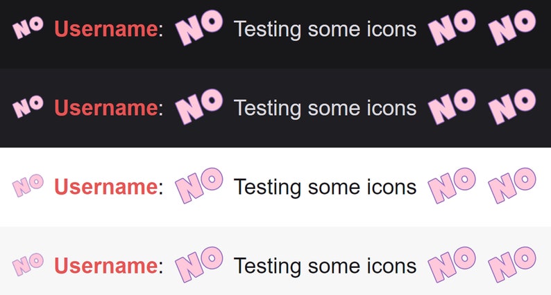 No Twitch Emote / Pastel / Kawaii / Streamer / Streamer Graphics - Etsy