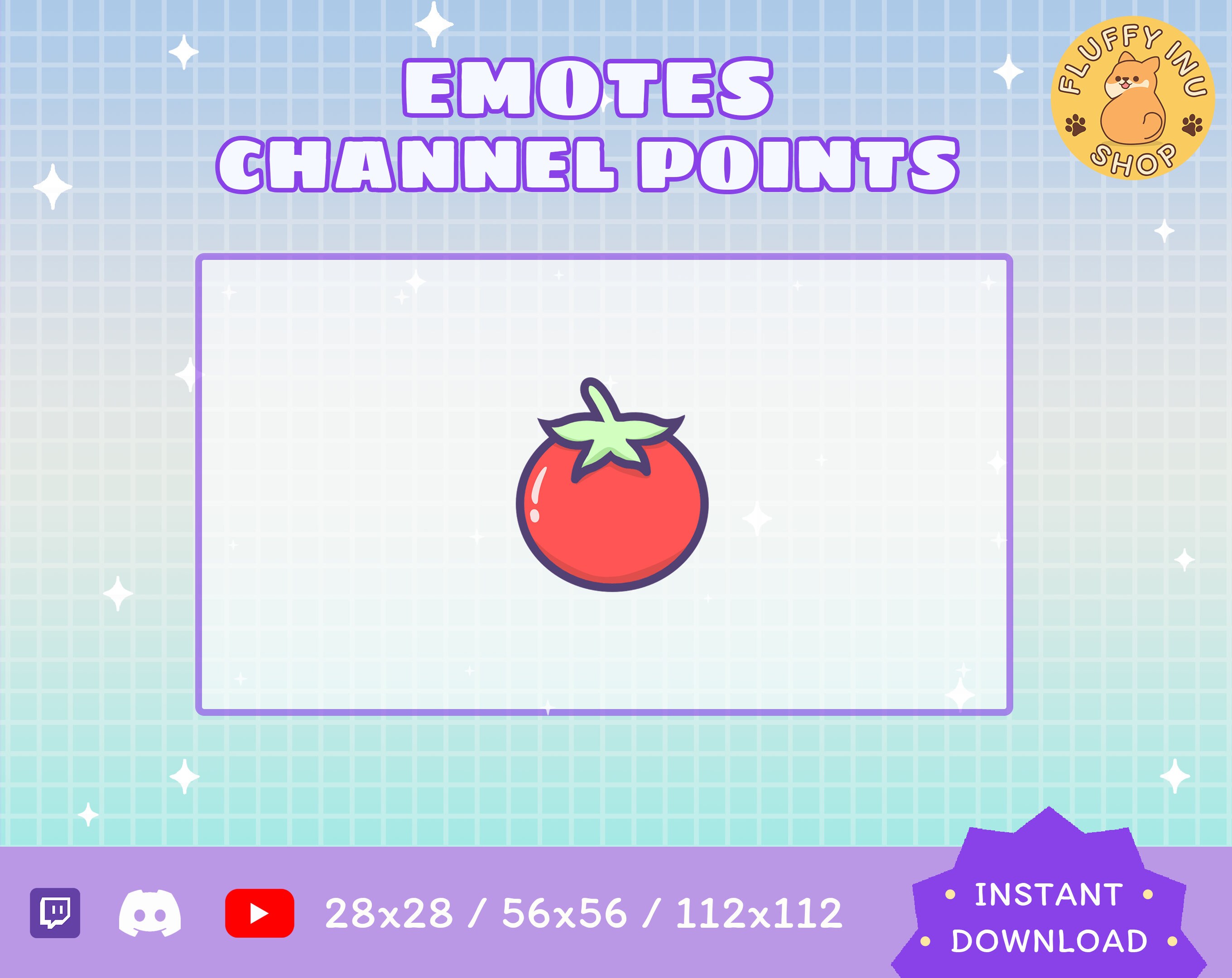 Tomato Twitch Emote / Kawaii / Streamer / Streamer Graphics - Etsy