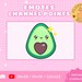 Cute Avocado Emote/ Twitch Emote / Youtube Emote / Discord Emote ...