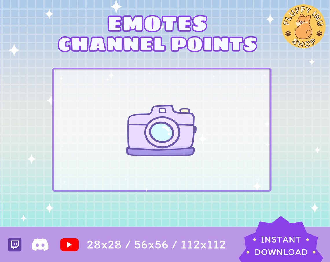 Twitch Camera Emote / Kawaii / Streamer / Streamer Graphics - Etsy