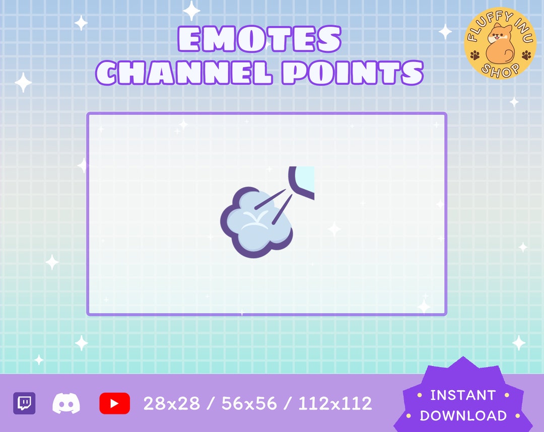 Fart Twitch Emote / Kawaii / Streamer / Streamer Graphics - Etsy