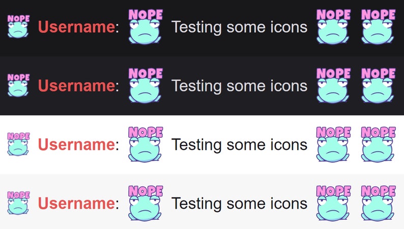 Nope Twitch Emote / Kawaii / Streamer / Streamer Graphics - Etsy