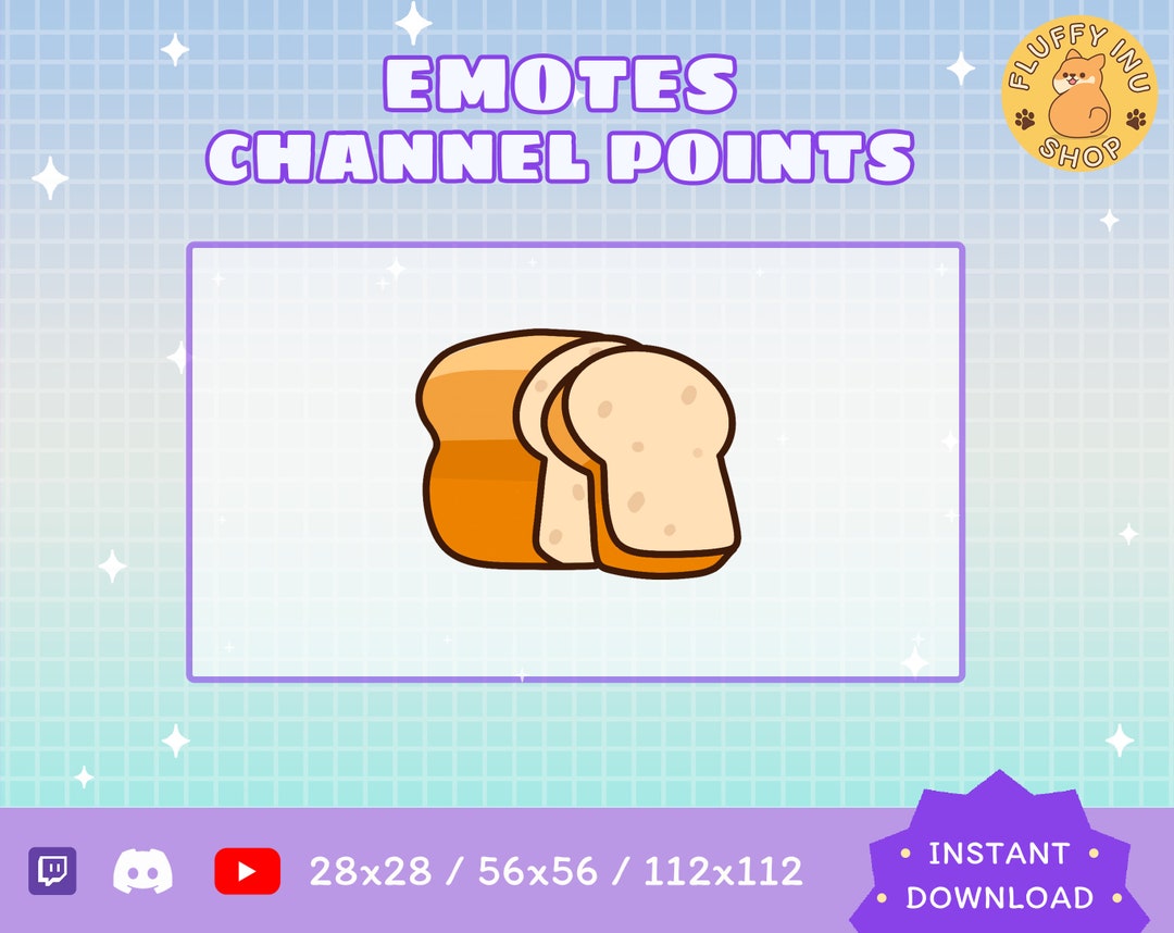 Bread Twitch Emote / Twitch Emote / Kawaii / Streamer / Streamer ...