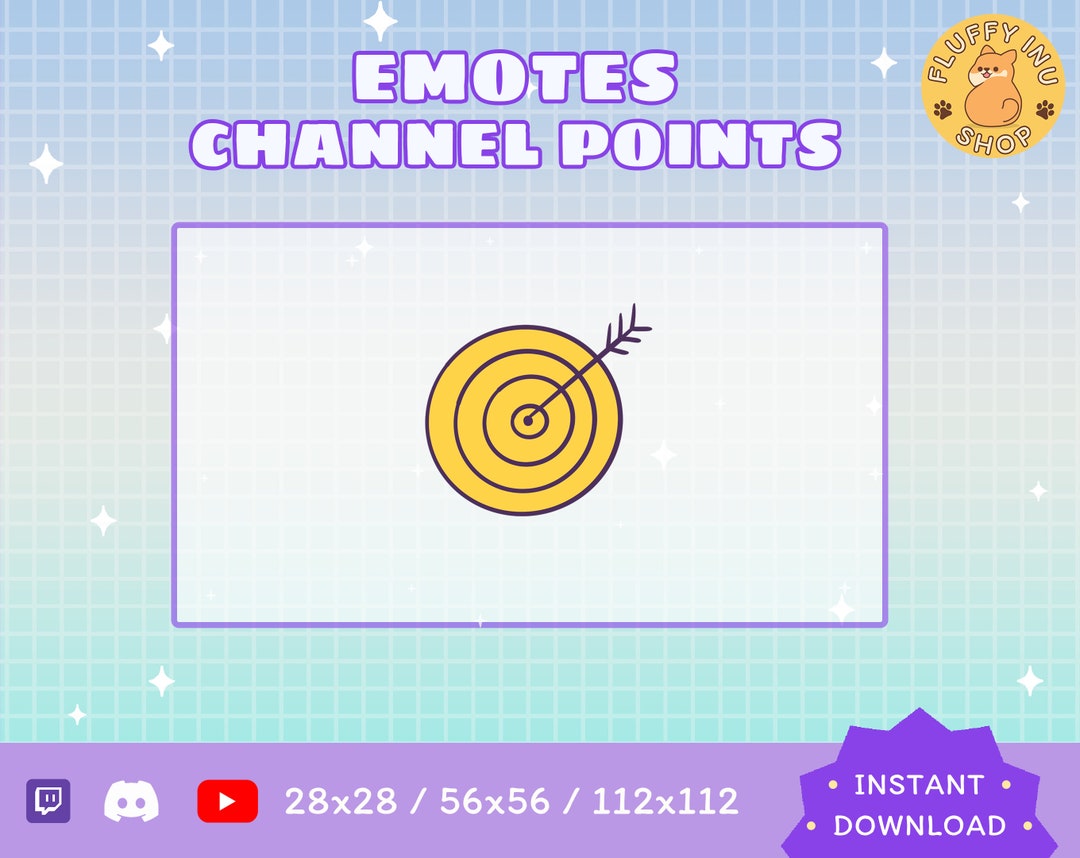 Twitch Dart Emote / Kawaii / Streamer / Gráficos de Streamer - Etsy ...