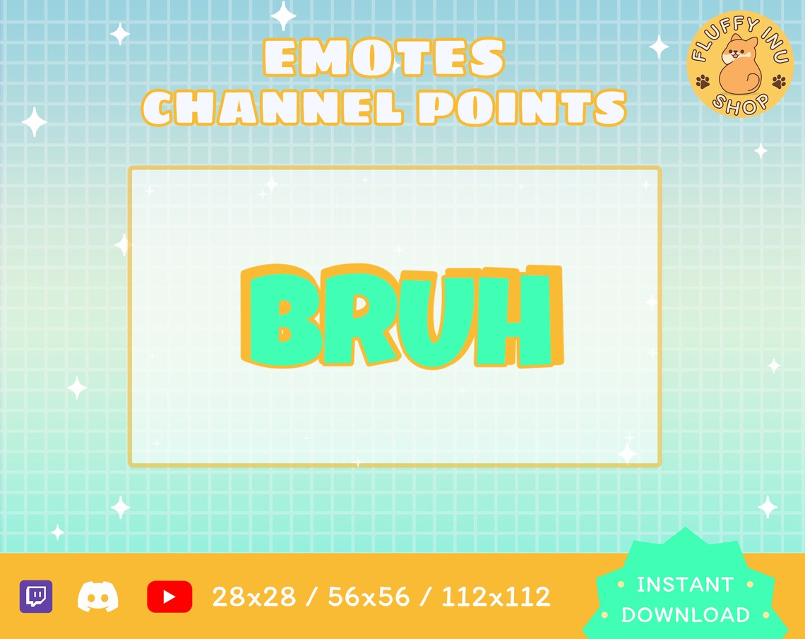 BRUH Twitch Emote / Twitch Emote / Kawaii / Streamer / Streamer ...