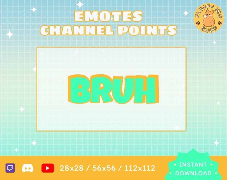 BRUH Twitch Emote / Twitch Emote / Kawaii / Streamer / Streamer ...