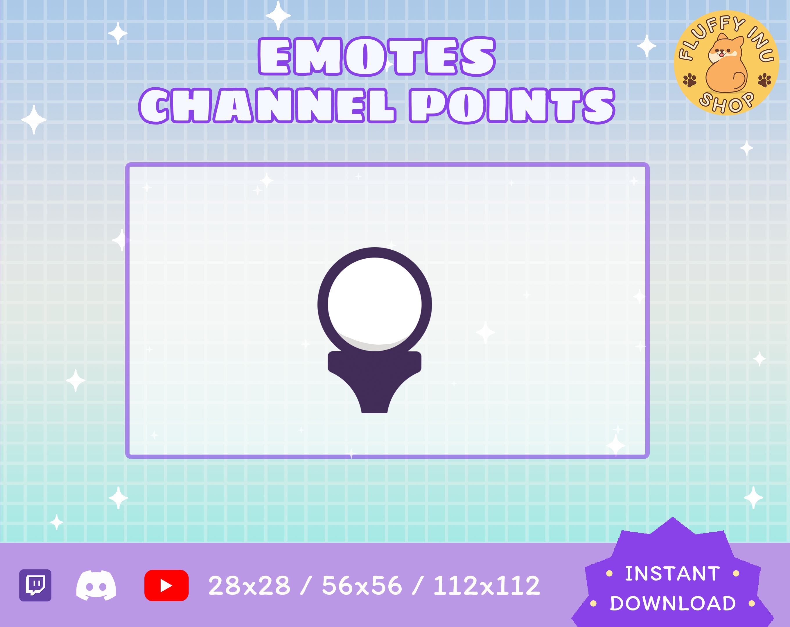 Golf Ball Twitch Emote / Kawaii / Streamer / Streamer Graphics - Etsy