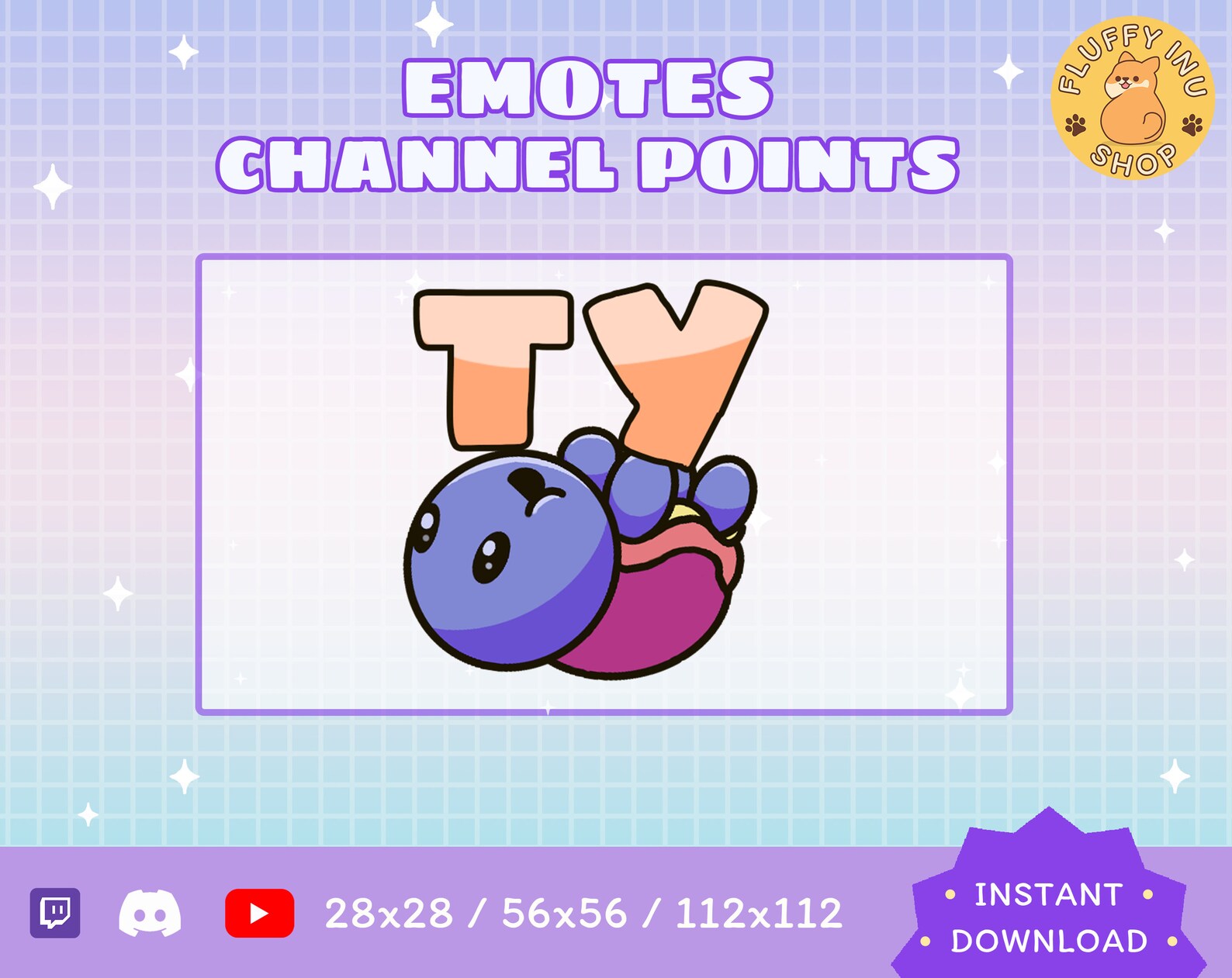 Twitch Thank You Emote / TY Emote / Turtle / Kawaii / Streamer ...