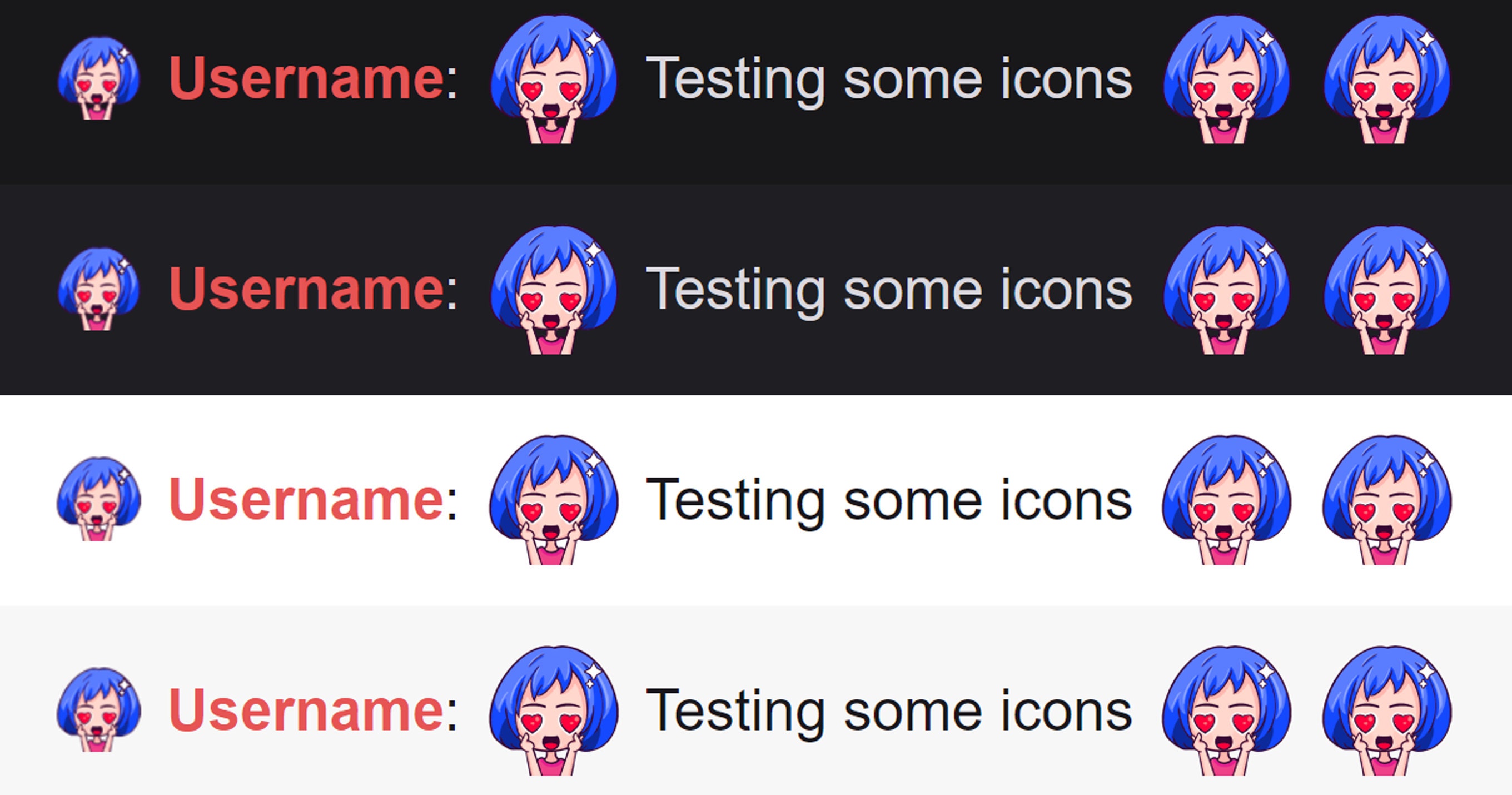 Twitch Blue Hair Girl Emote / Love Emote / Pastel / Kawaii / Streamer ...