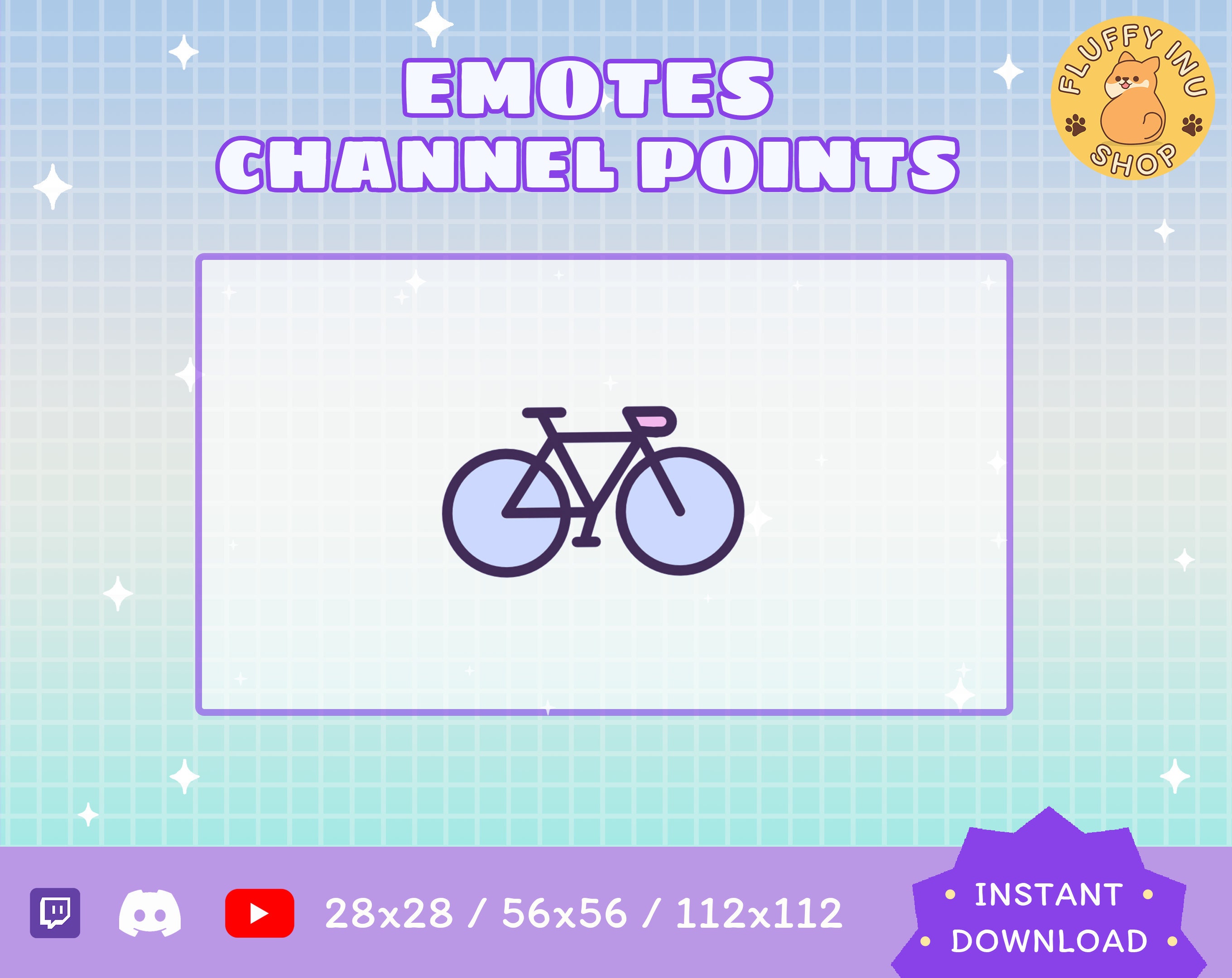 Bike Twitch Emote / Kawaii / Streamer / Streamer Graphics - Etsy België