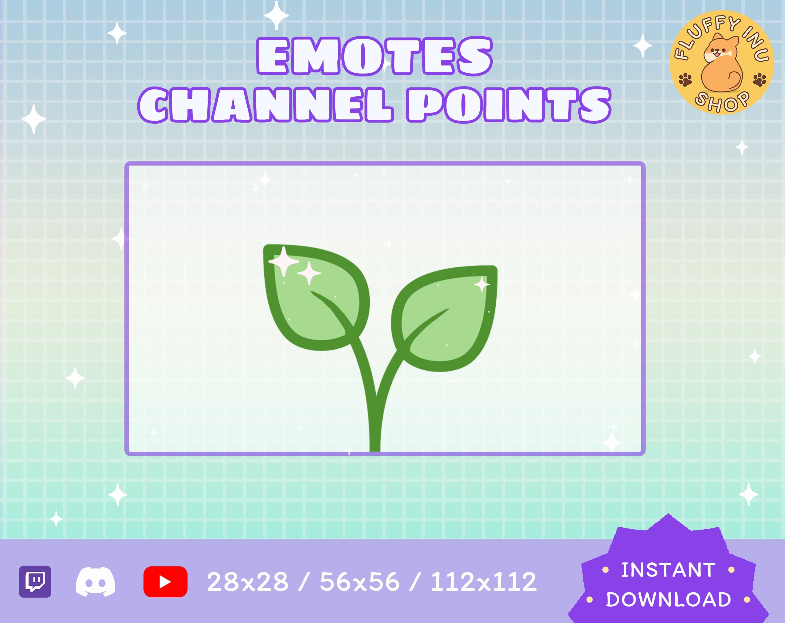 Leaf Emote / Plant Emote / Pastel / Kawaii / Streamer / Streamer ...