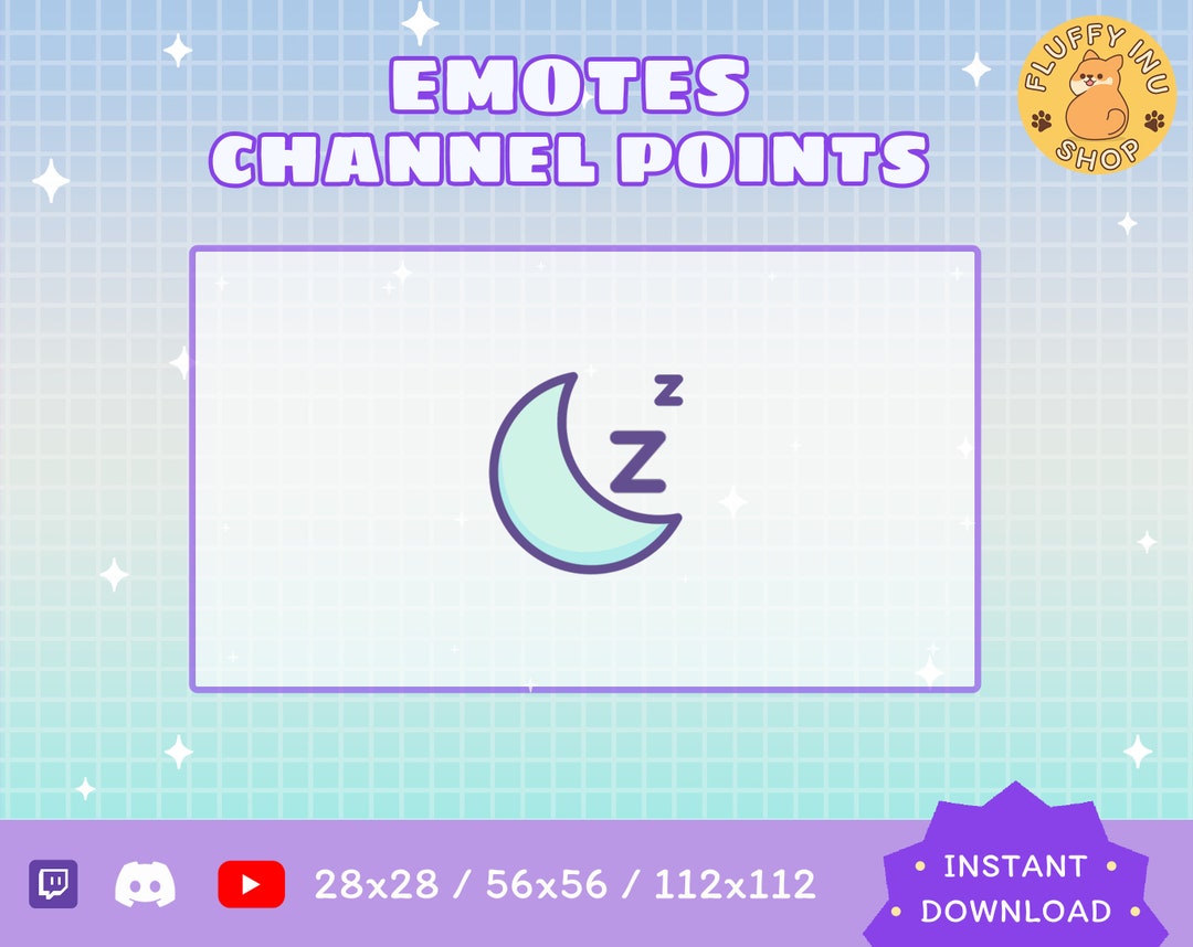 Sleep Twitch Emote / Kawaii / Streamer / Streamer Graphics - Etsy