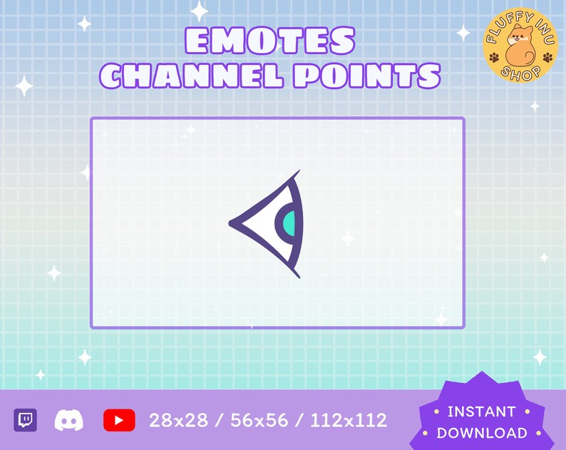Eye Twitch Emote / Twitch Emote / Kawaii / Streamer / Streamer Graphics ...