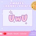 Twitch UWU Emote / UWU / Pastel / Kawaii / Streamer / Streamer Graphics ...