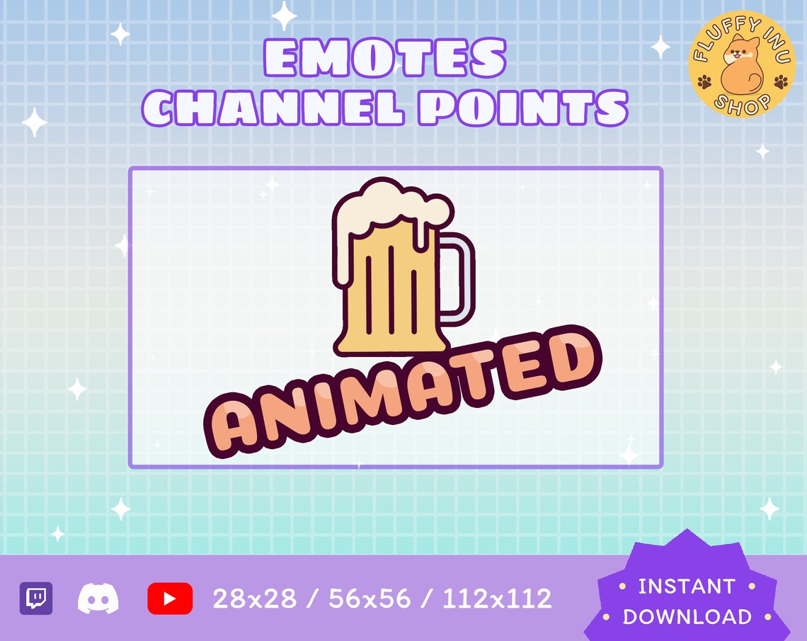 Animated Beer Twitch Emote / Twitch Emote / Kawaii / Streamer - Etsy