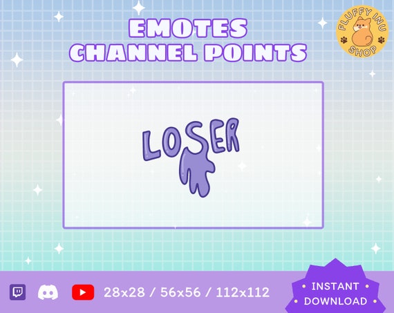 Twitch Loser Emote / Kawaii / Streamer / Streamer Graphics - Etsy México