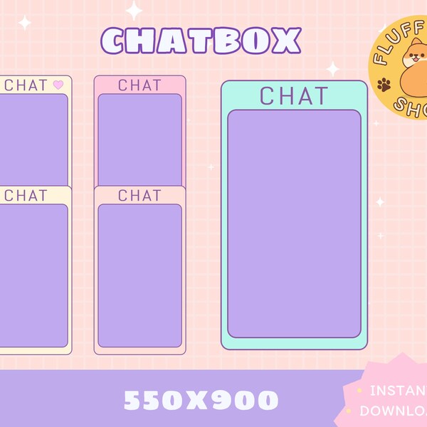 Cute Chat Box for Streamers - Etsy