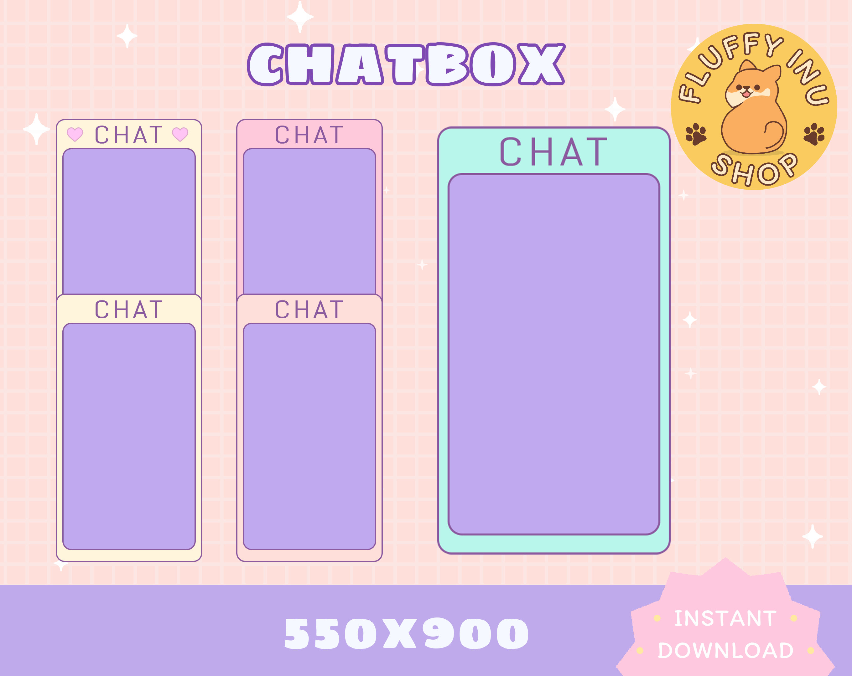 Chat Box / Twitch / Cute / Pastel - Etsy
