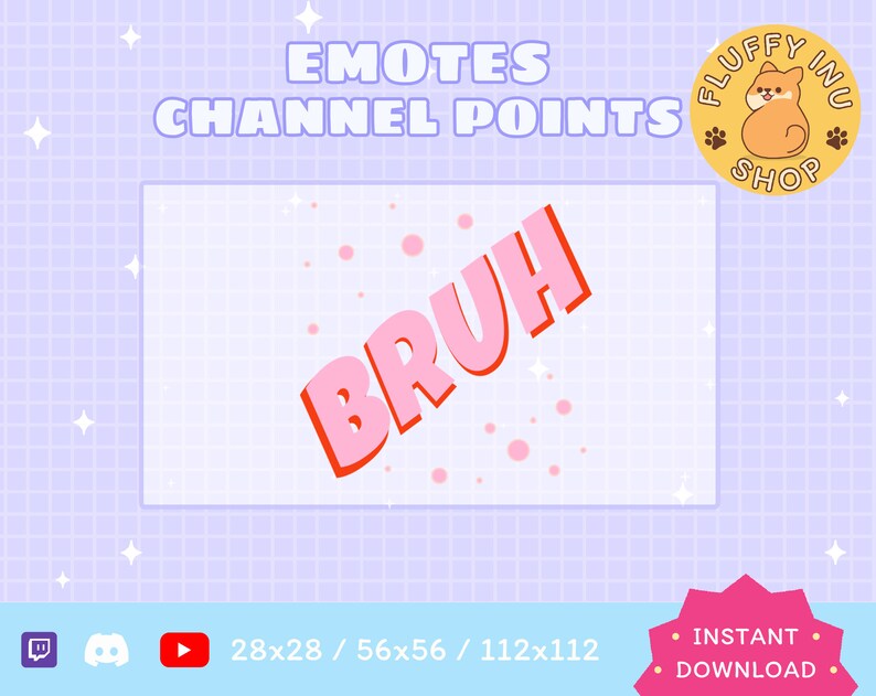 BRUH Twitch Emote / Twitch Emote / Kawaii / Streamer / Streamer ...