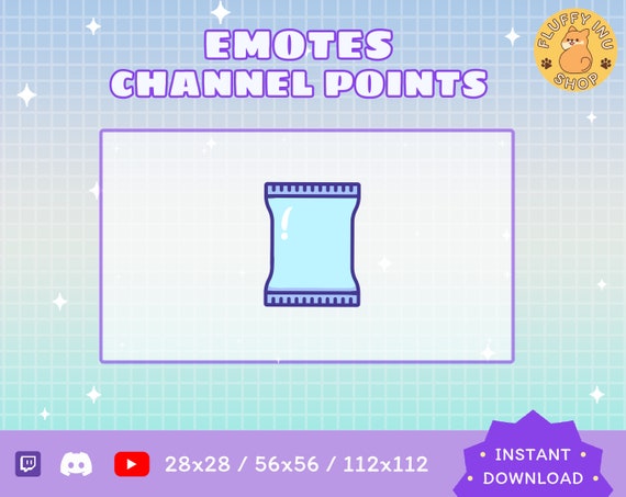 Snack Twitch Emote / Kawaii / Streamer / Streamer Graphics - Etsy