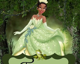 Princess Tiana Cake Topper Princess Theme Party Princess - Etsy