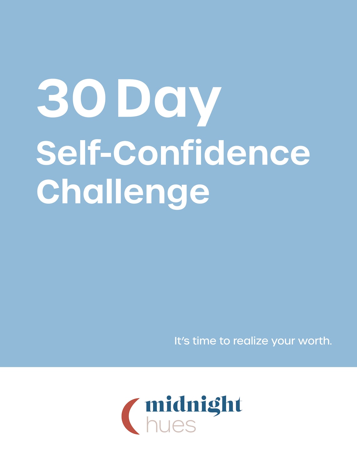 30 Day Self-confidence Challenge Workbook | Build Your Confidence ...