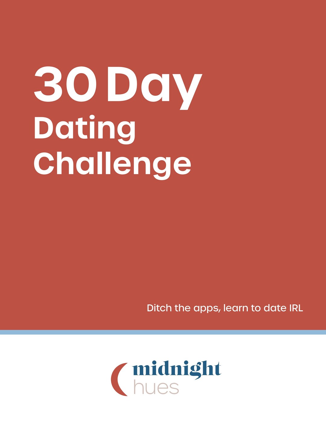 30 Day Dating Challenge Workbook | Ditch Dating Apps, Date IRL - Etsy