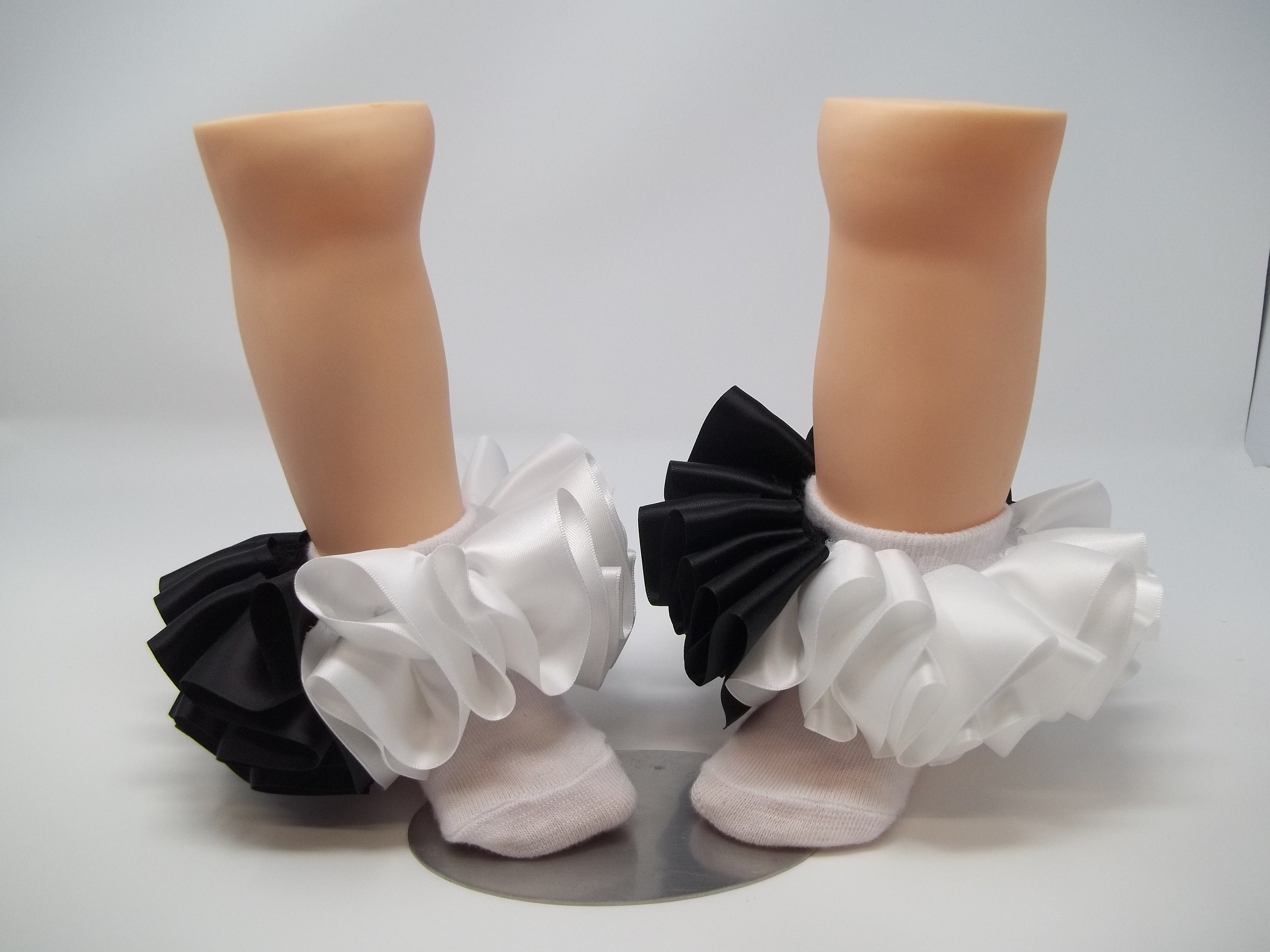 Girls Black and White Ruffle Tutu Socks/infant Ruffle Socks. - Etsy