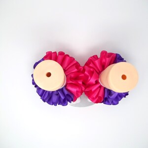 Girls Shocking Pink and Purple Ruffle Socks/toddler Ruffle Socks. Tutu ...