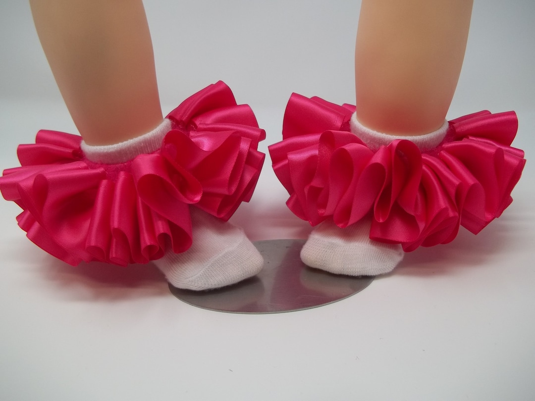 Calcetines de tutú con volantes rosas impactantes para - Etsy España