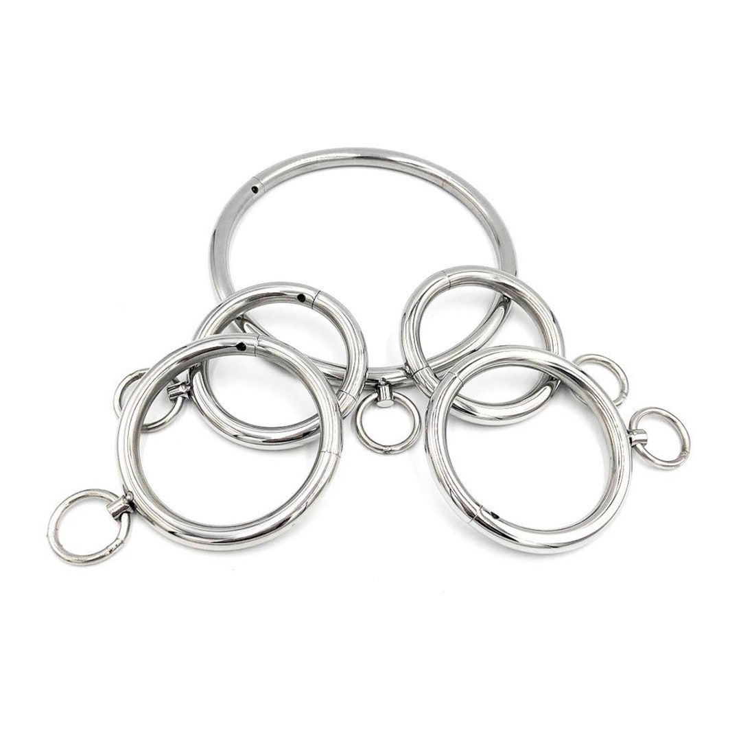 Simple Elegant Silver Collar Handcuffs Anklecuffs Set - Etsy