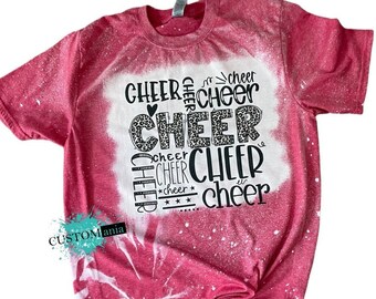 Bleached Cheer Mom Shirt - Etsy