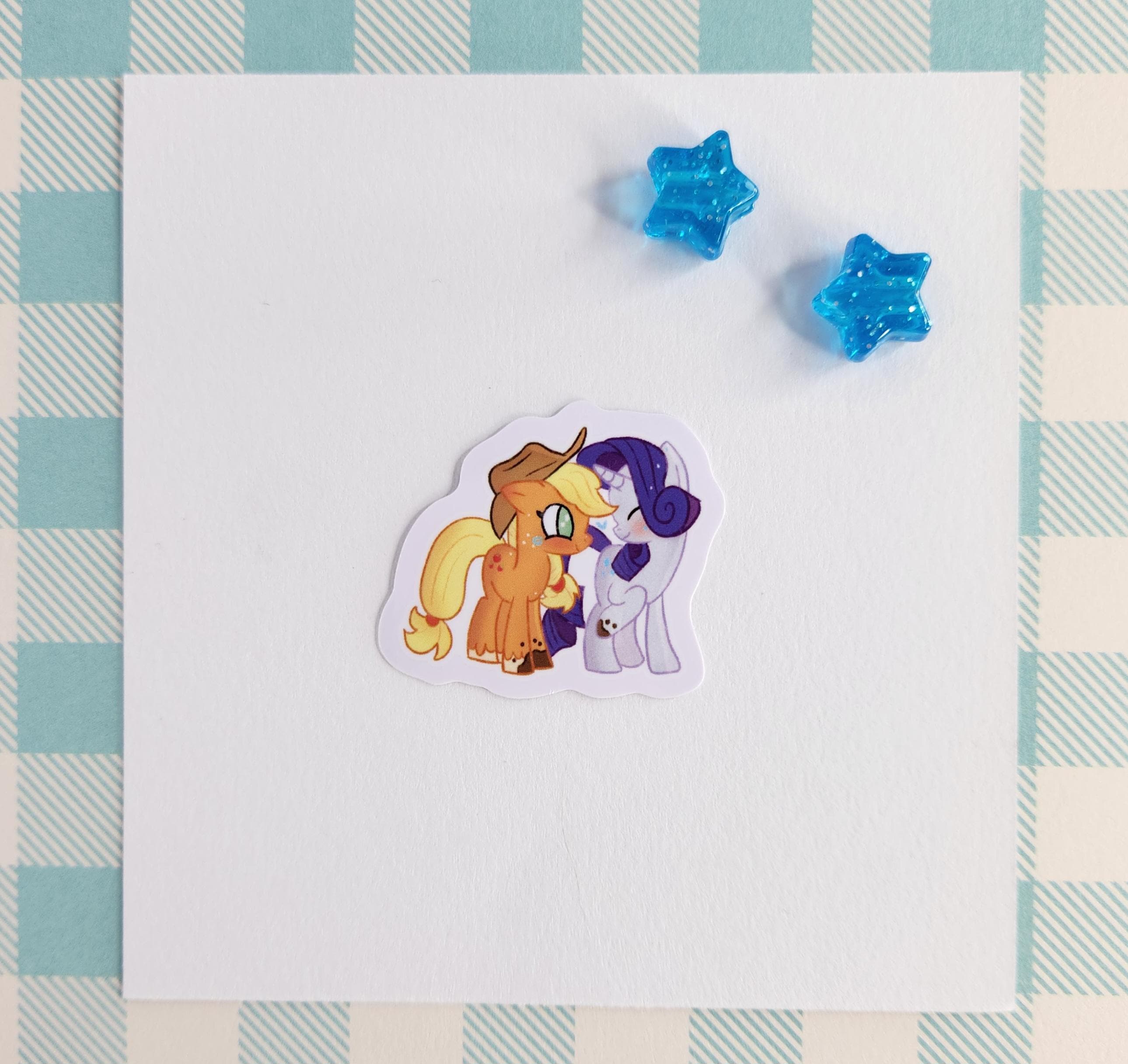Rarity and Applejack Sticker | My Little Pony - Etsy