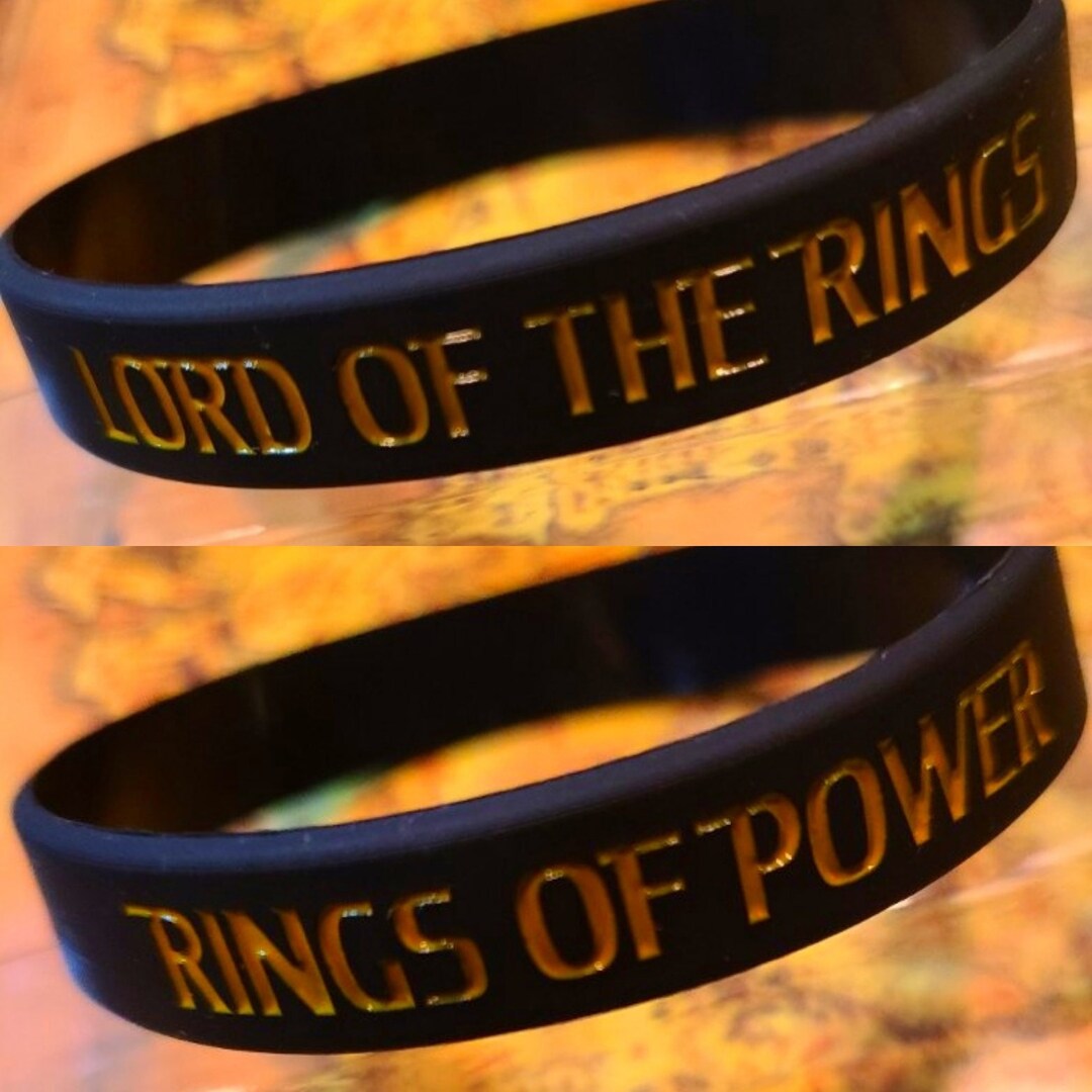 The Lord of the Rings: the Rings of Power Silicone Bracelet - Etsy