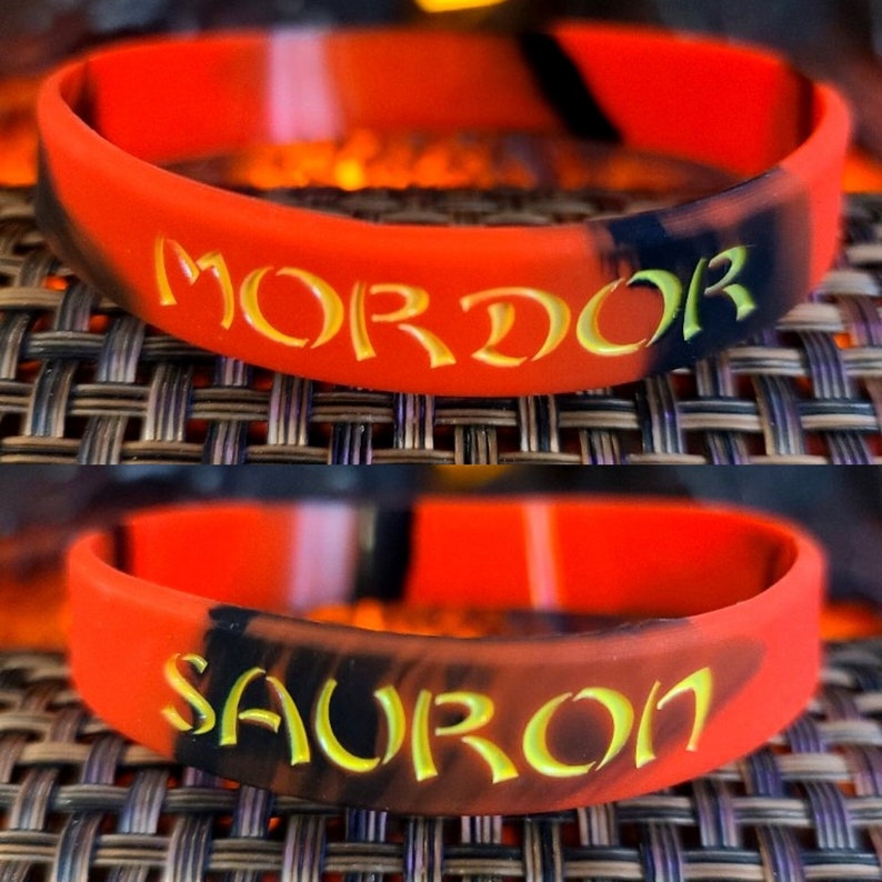 The Lord of the Rings: the Rings of Power Silicone Bracelet, Sauron ...