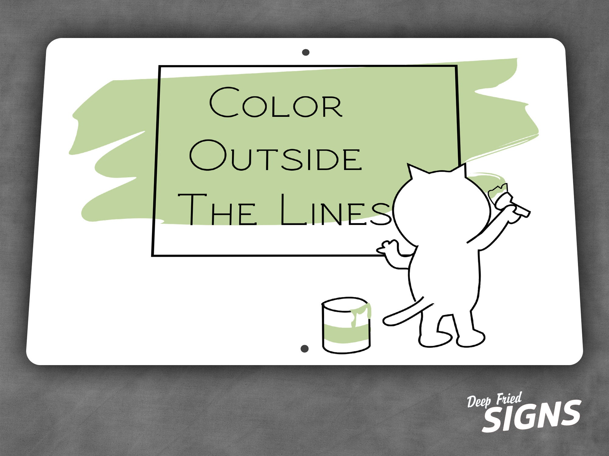 Color Outside the Lines Plastic Sign 00025 - Etsy