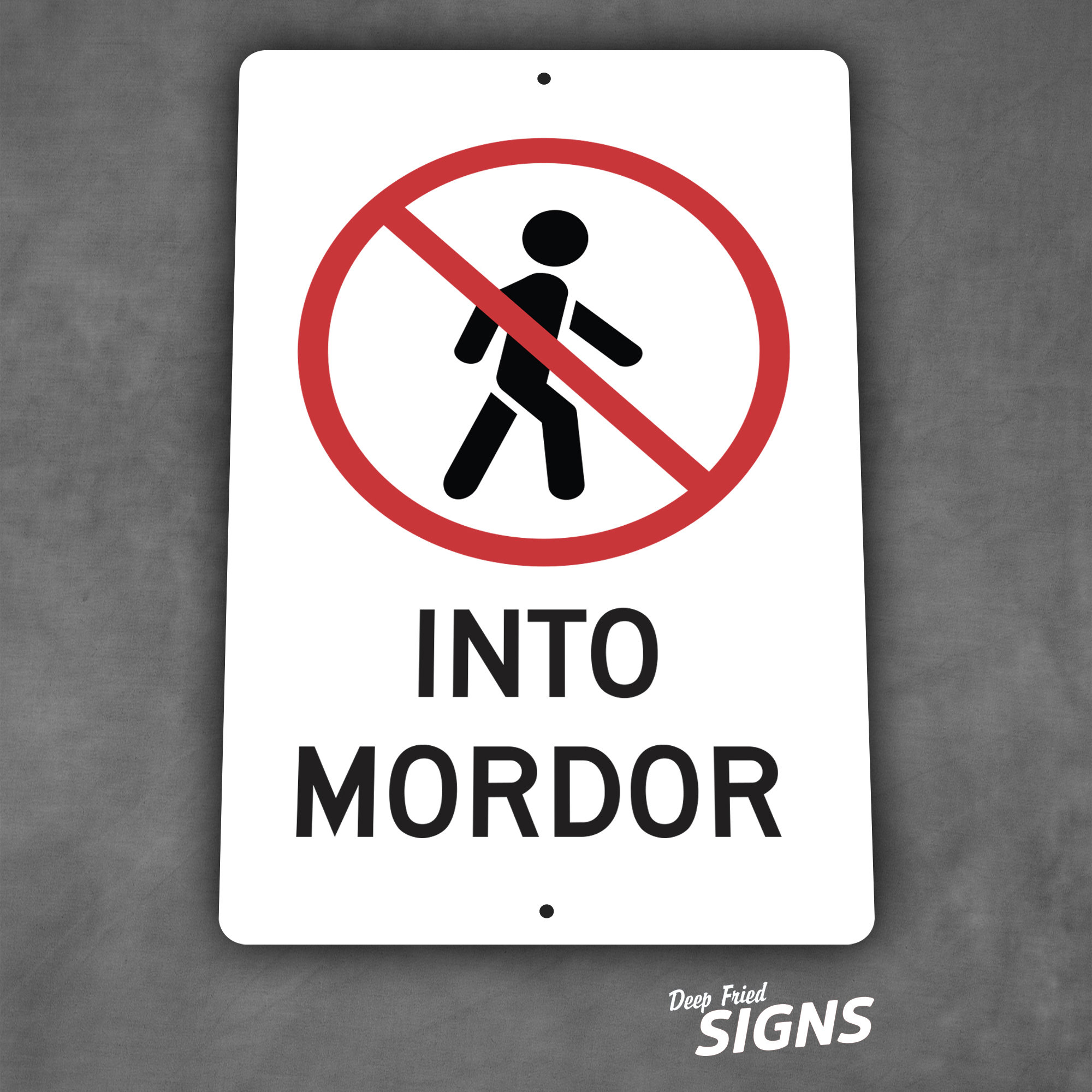 No entres en el letrero de plástico Mordor 00033 | Etsy