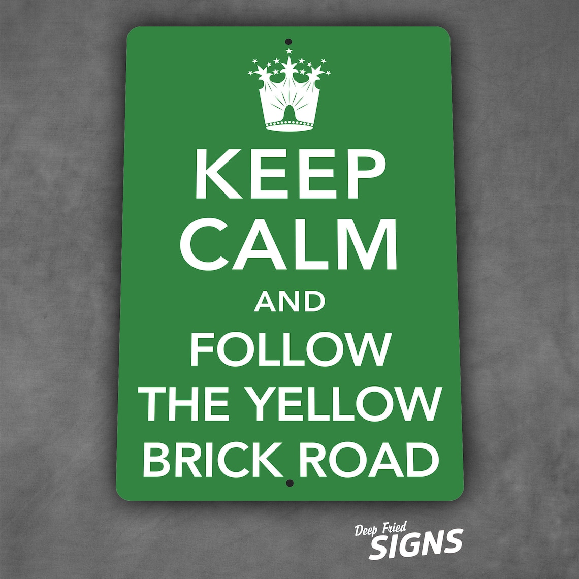 Keep Calm and Follow the Yellow Brick Road Plastic Sign - Etsy