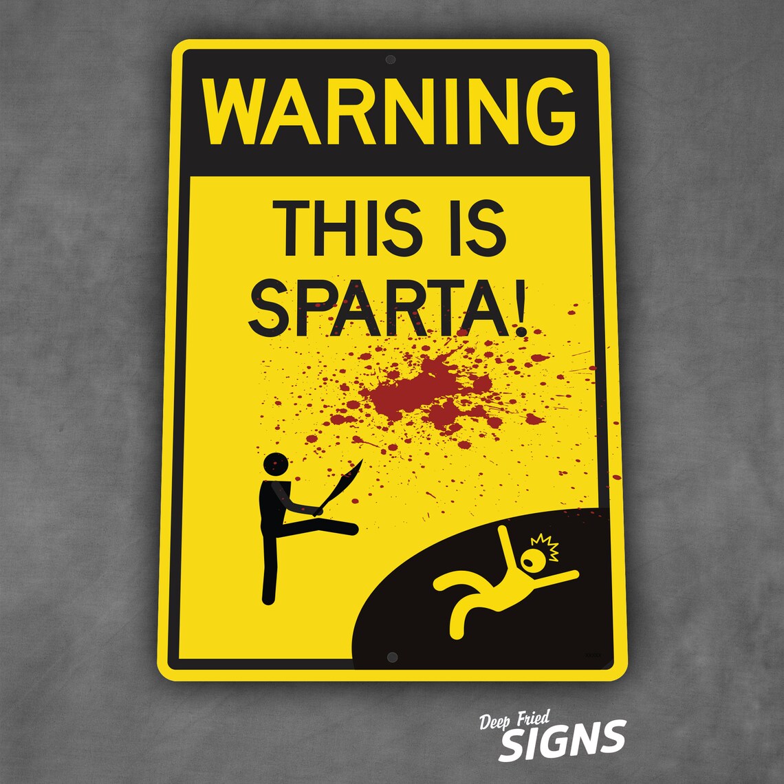 WARNING This is Sparta Plastic Sign 00123 - Etsy