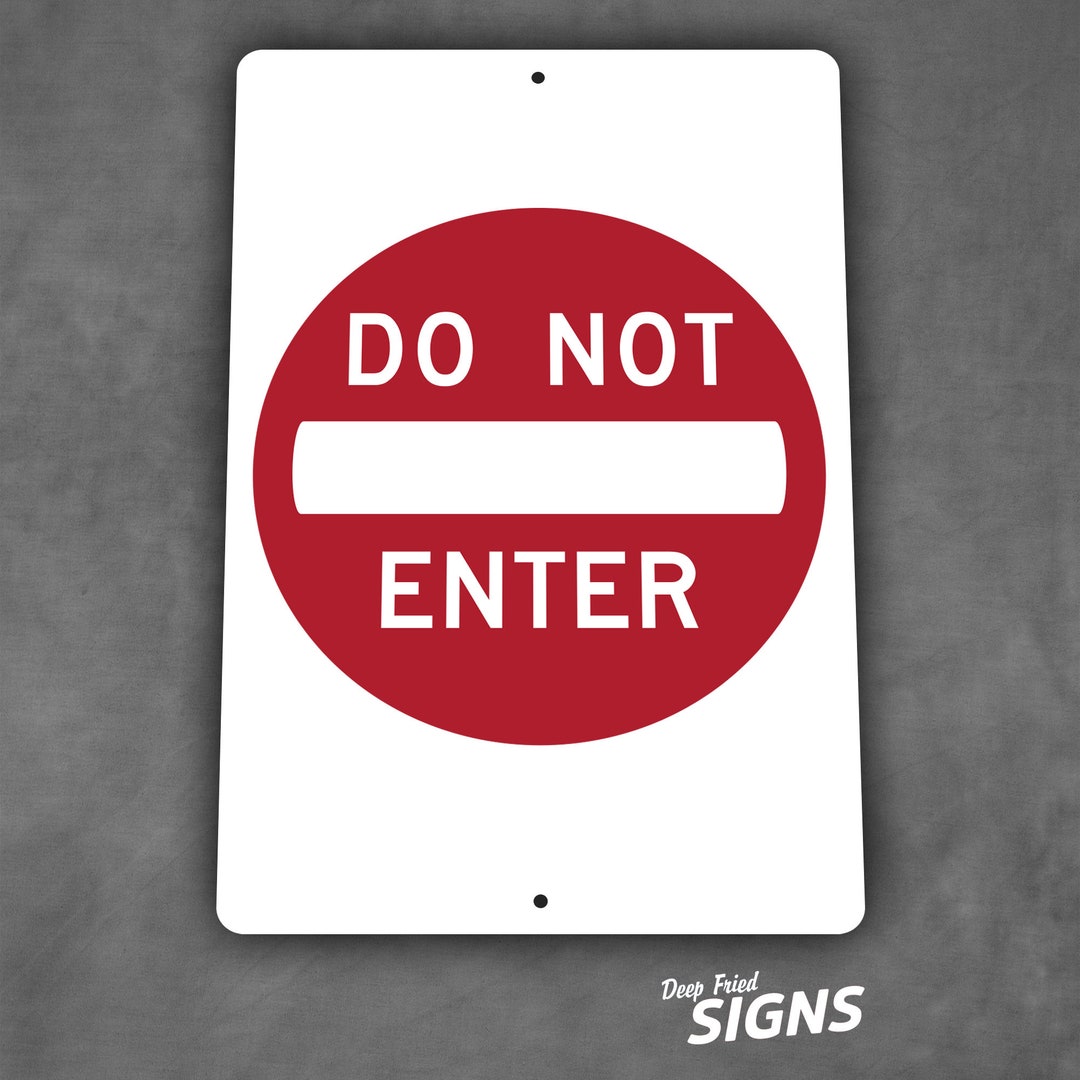 Do Not Enter Plastic Sign 00034 - Etsy
