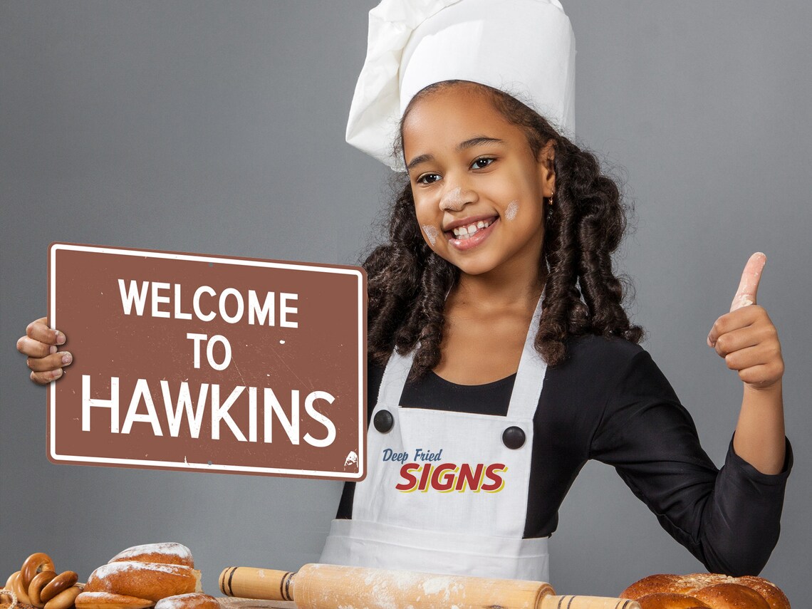 Hawkins Plastic Sign Stranger Things 00046 - Etsy