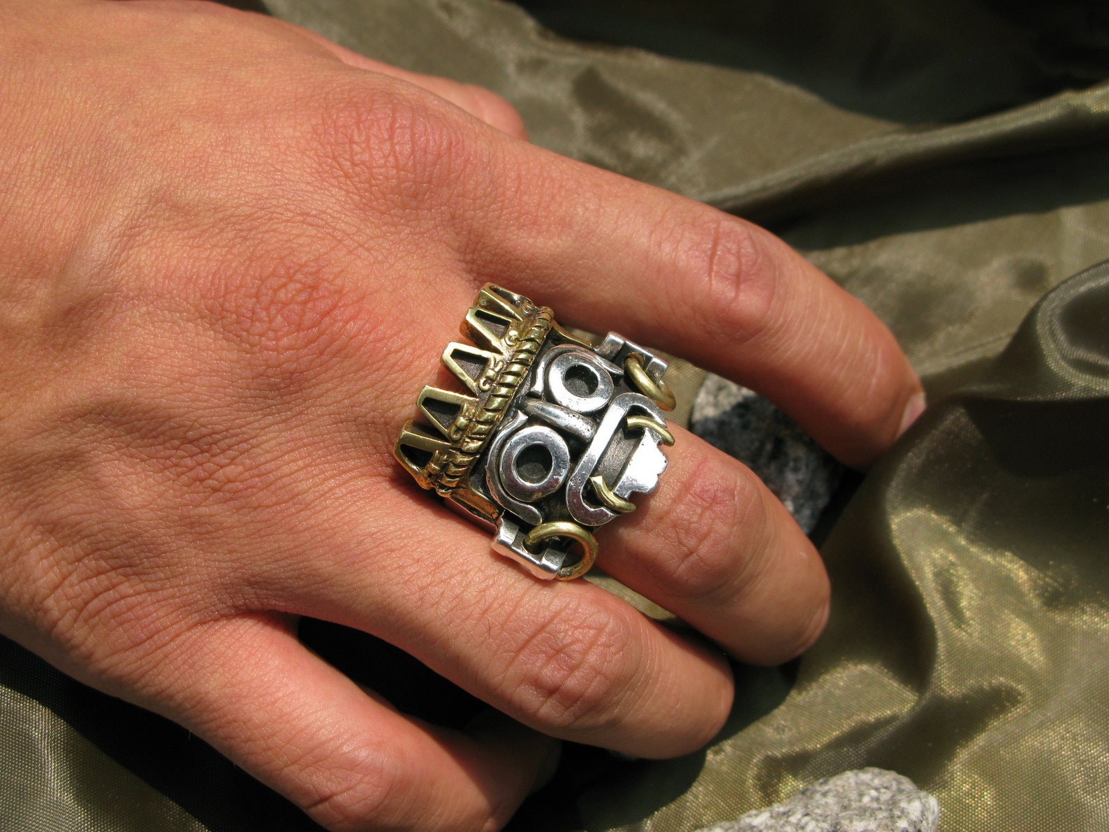 Mexican God Tlaloc Ring - Etsy
