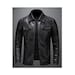 Men's Italian Vintage Brown Leather Jacket/ 80s Biker Style 100% ...