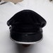 Muir Cap in Genuine Soft Leather/ Black Color Army Muir Cap/ Officer's ...