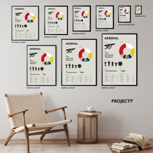 Arsenal Wall Art Print - Ready to Hang Framed Decor Poster - Etsy