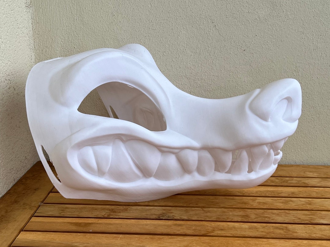Toothy 3D Printed Fursuit Head Base - Etsy UK